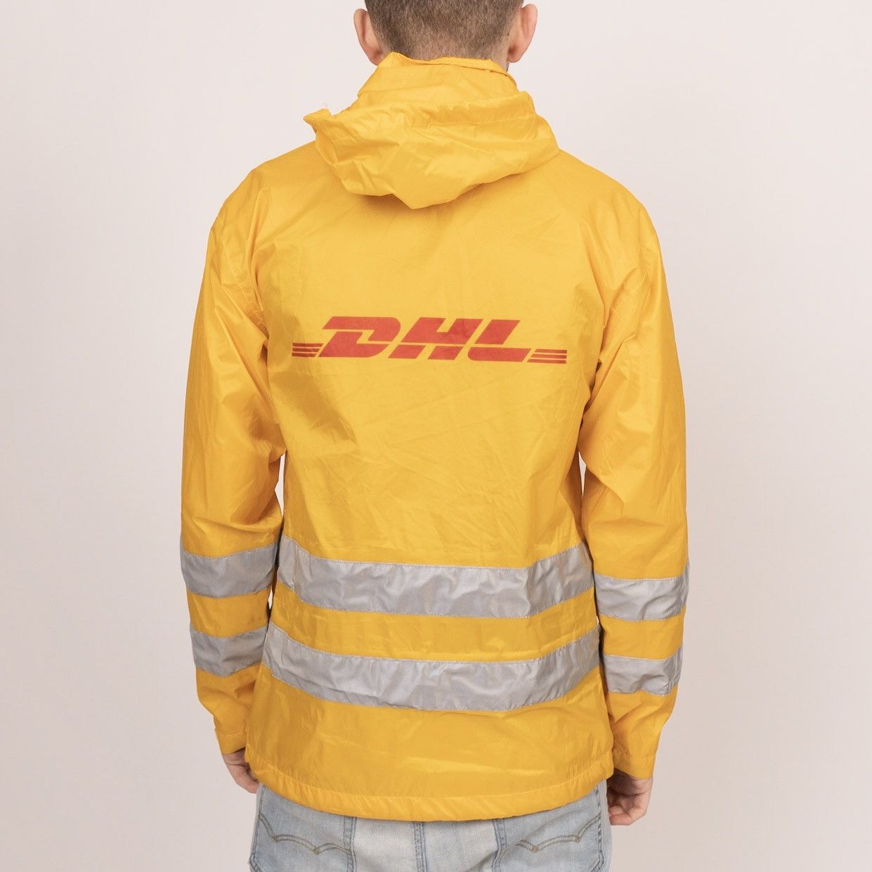 Streetwear DHL hooded windbreaker jacket Demna | Grailed