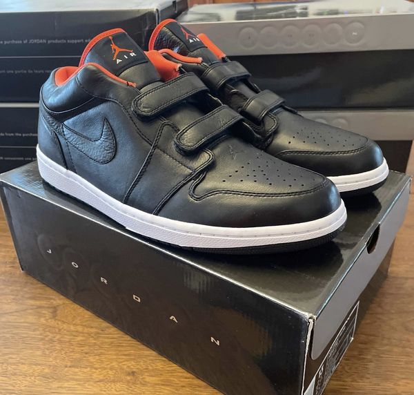 Jordan Brand Air Jordan 1 Velcro Premr Low Black Max Orange | Grailed