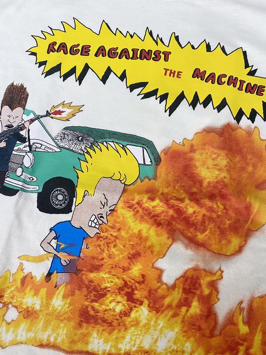 Band Tees Beavis and Butt Head Bootleg rage against the machine ratm ...