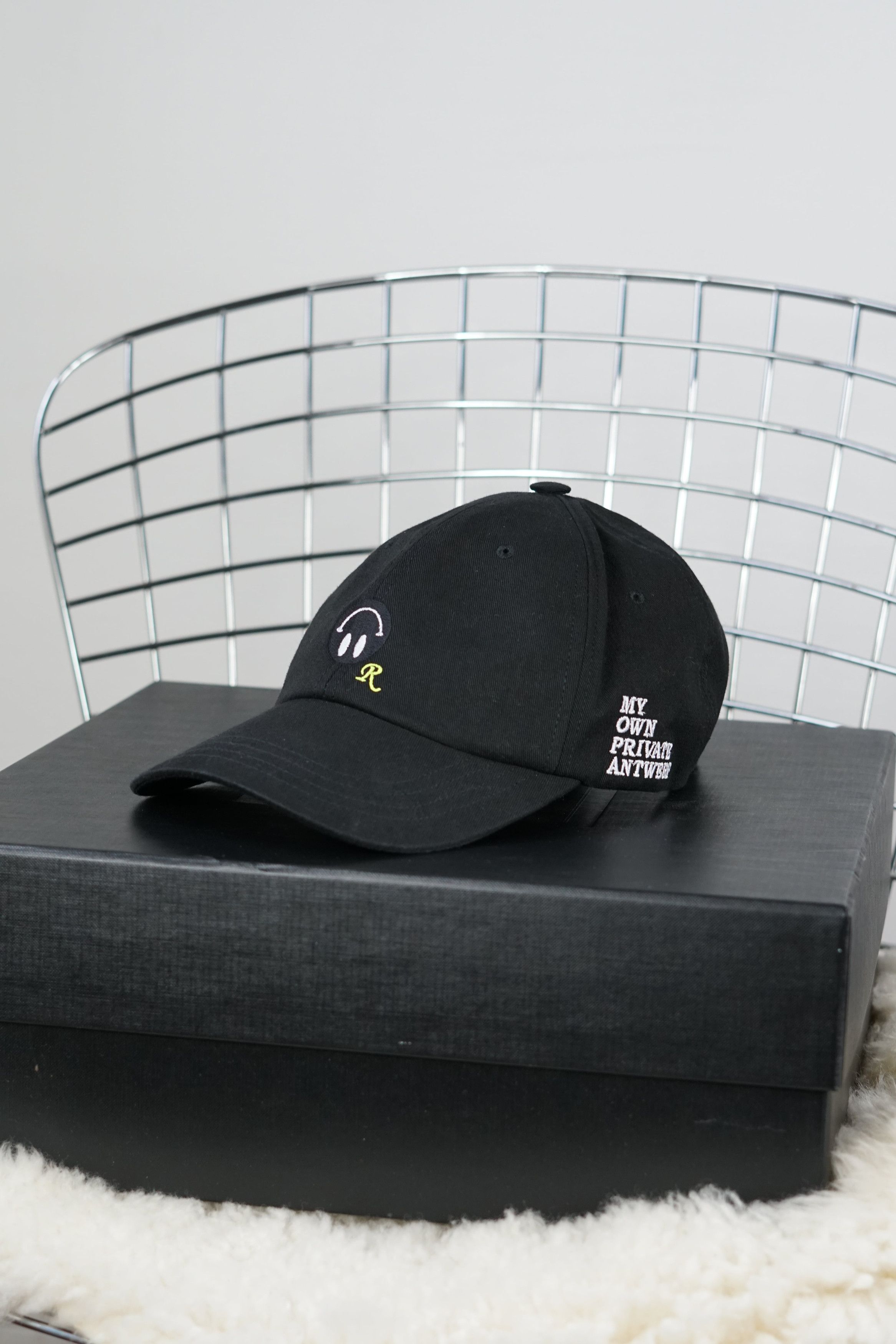 Raf Simons Raf Simons SS 20 Smiley Face Embroidered Logo Cap | Grailed