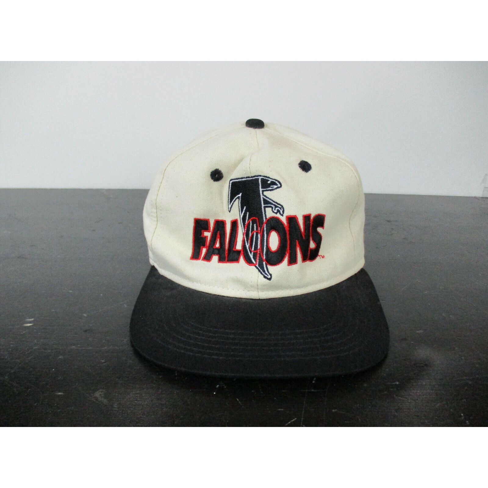 Vintage VINTAGE Atlanta Falcons Hat Cap White Black NFL Football ...