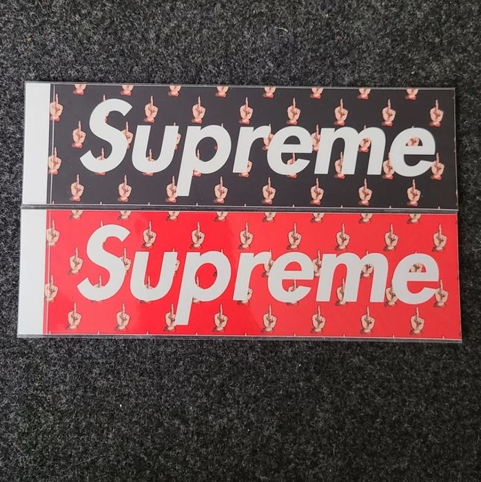 Supreme Supreme x Undercover Middle Finger Box Logo Sticker Set | Grailed