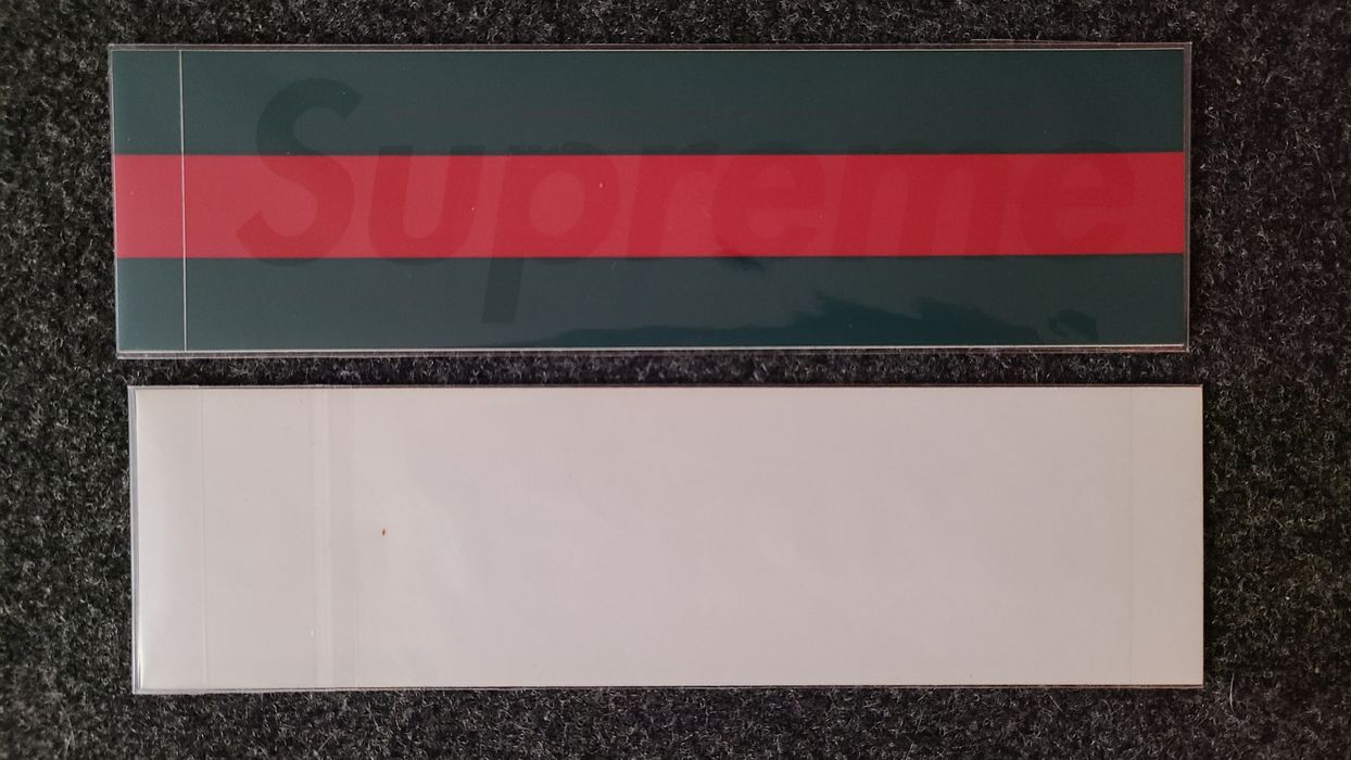 Supreme Supreme x Gucci Box Logo Sticker Set | Grailed