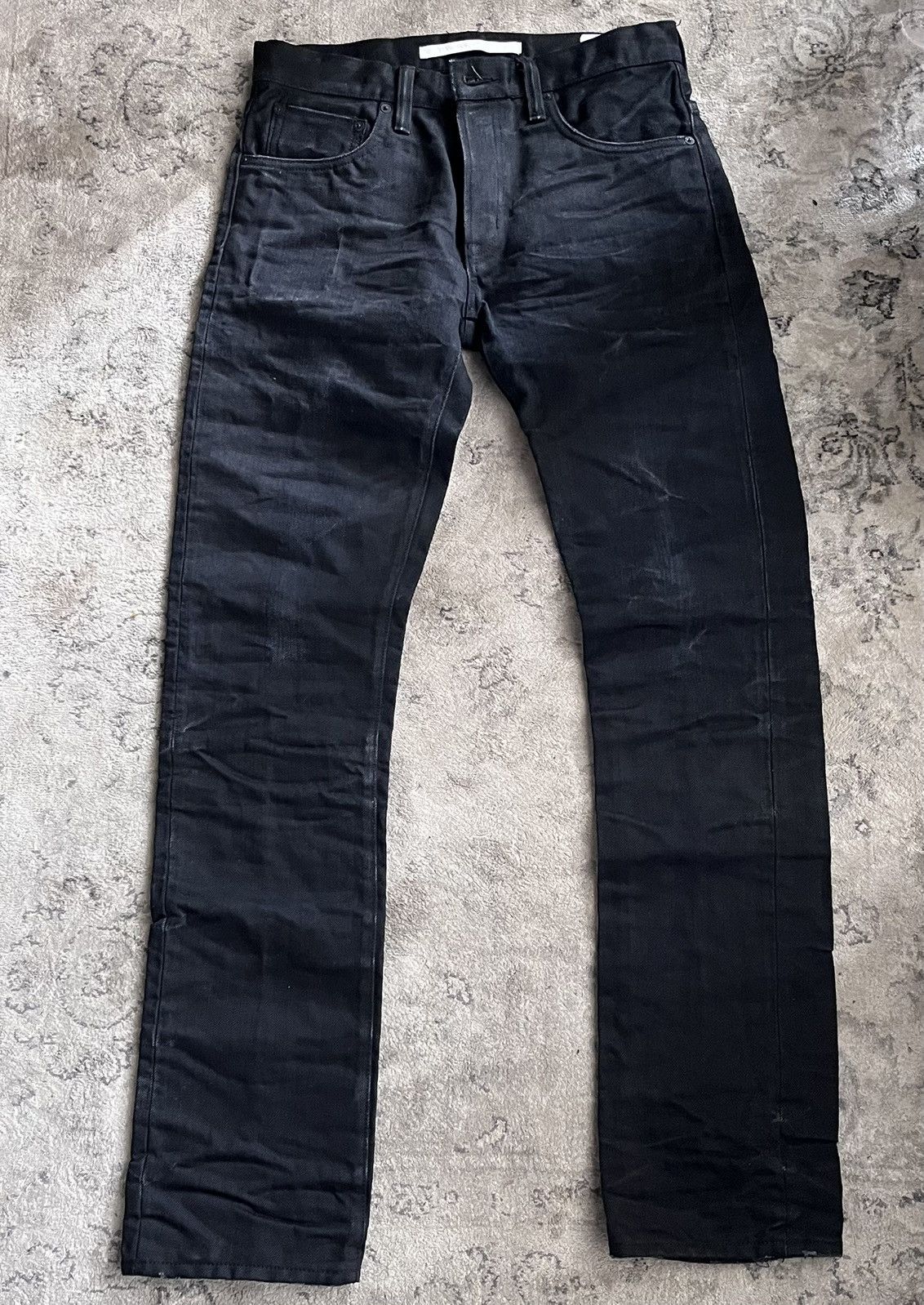 Mastercraft Union AW15 Mastercraft Union Slinky Black Denim | Grailed
