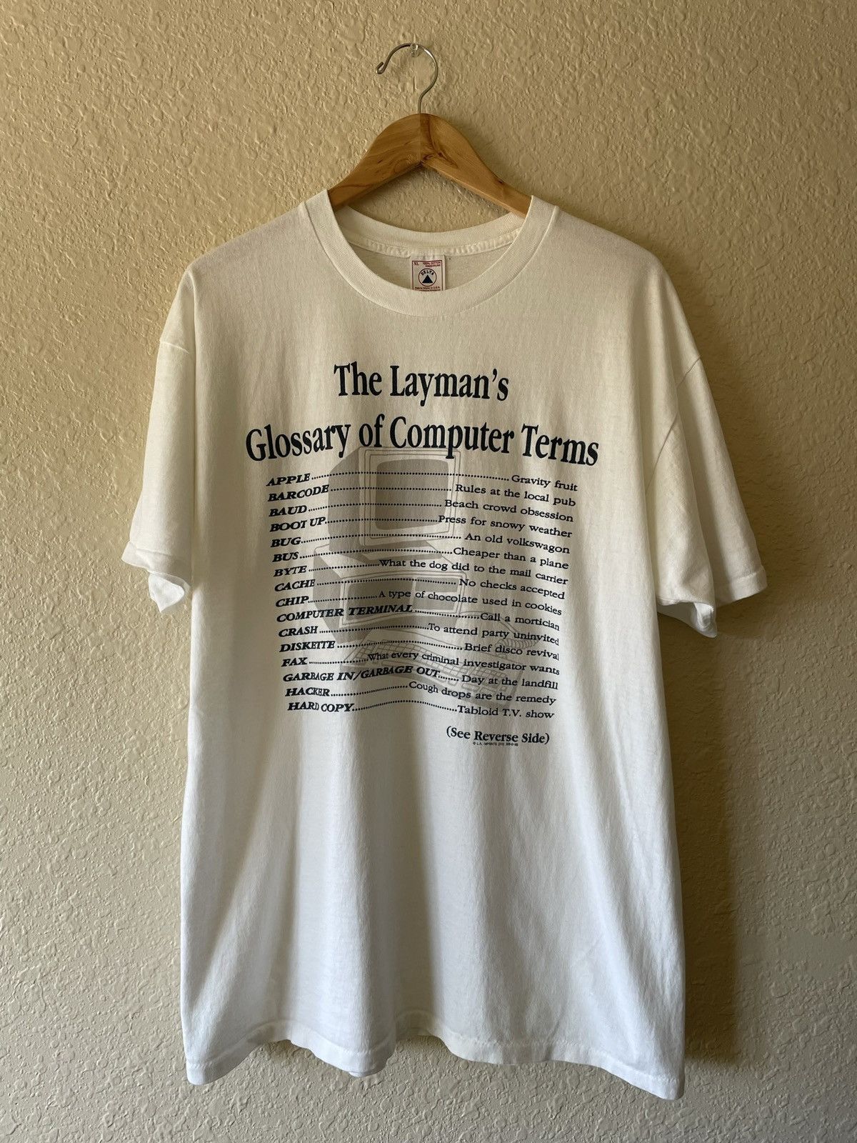 Vintage Vtg The Layman’s Glossary of Computer Terms Tee | Grailed
