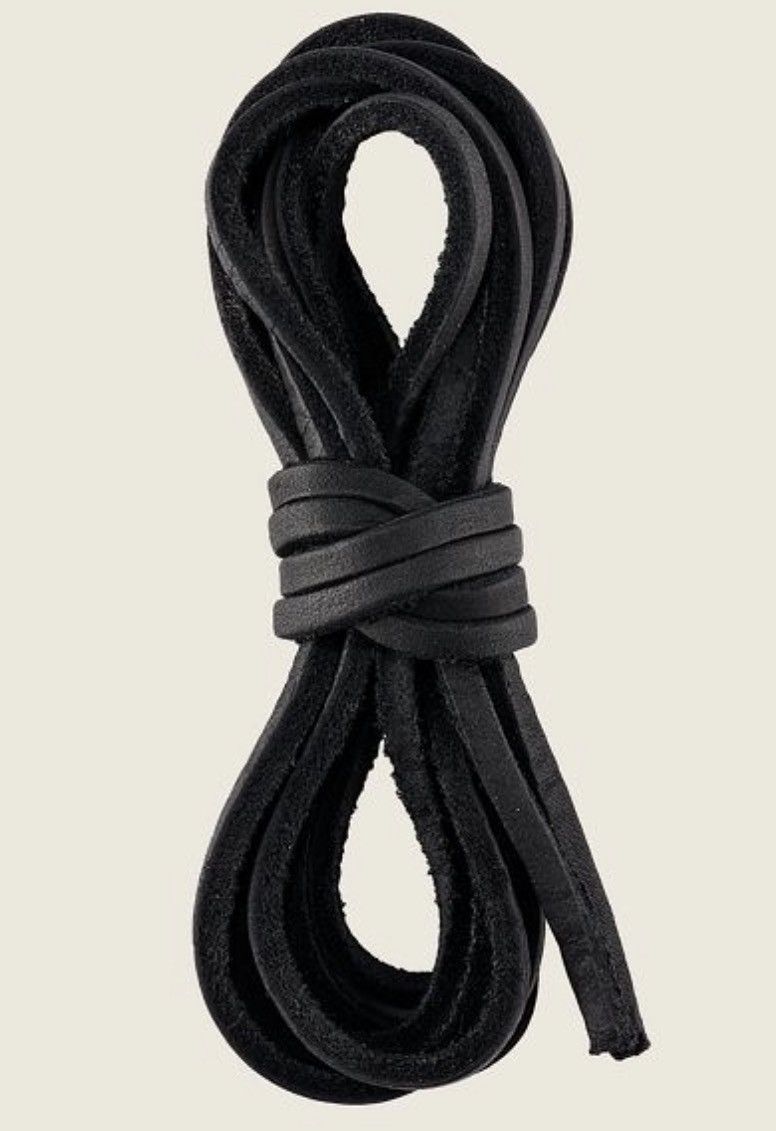 Red Wing Red Wing Black Leather Boot Laces 80 Inch NEW | Grailed