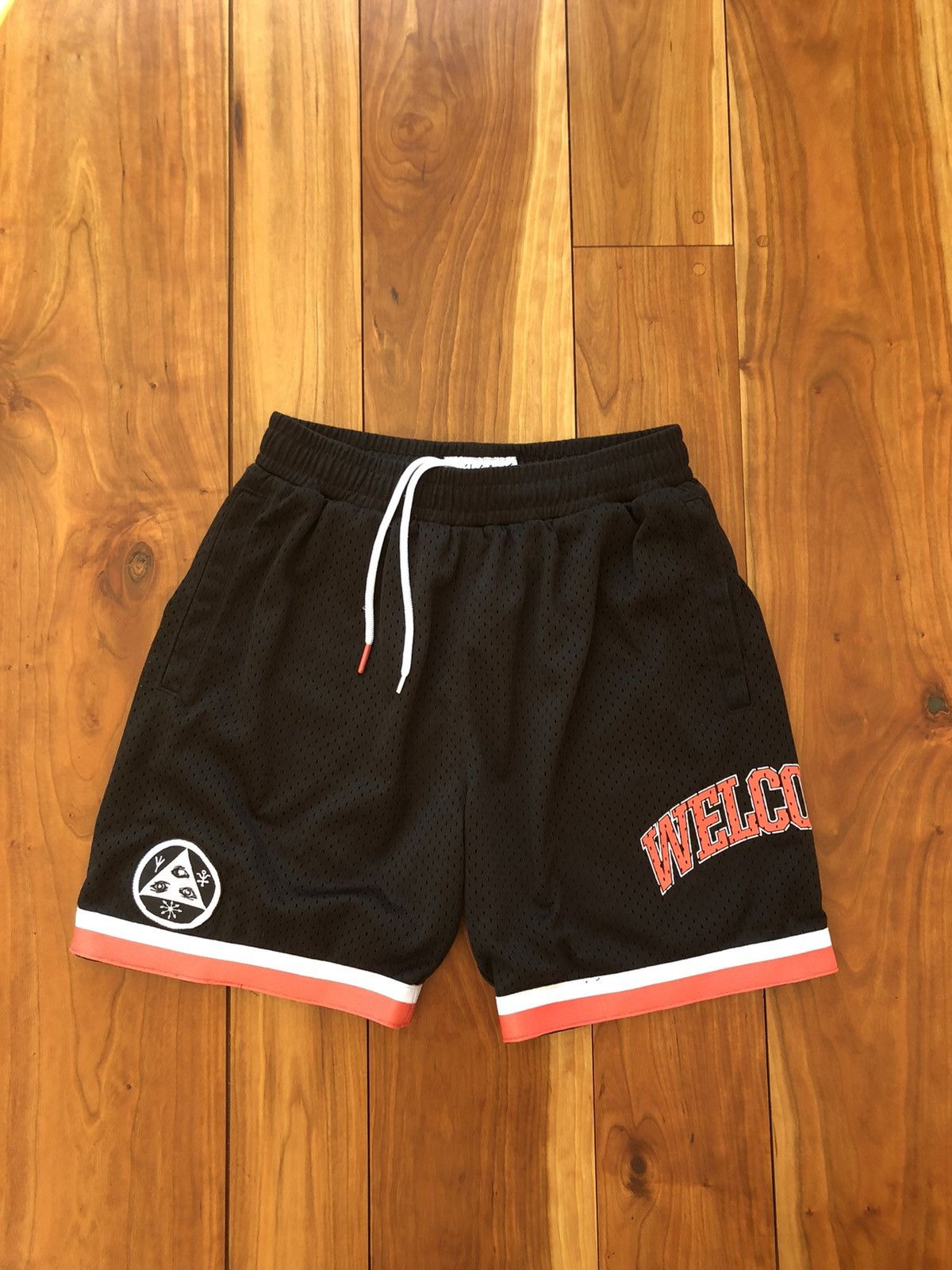Welcome Skateboards Welcome Embroidered Shorts College Logo | Grailed