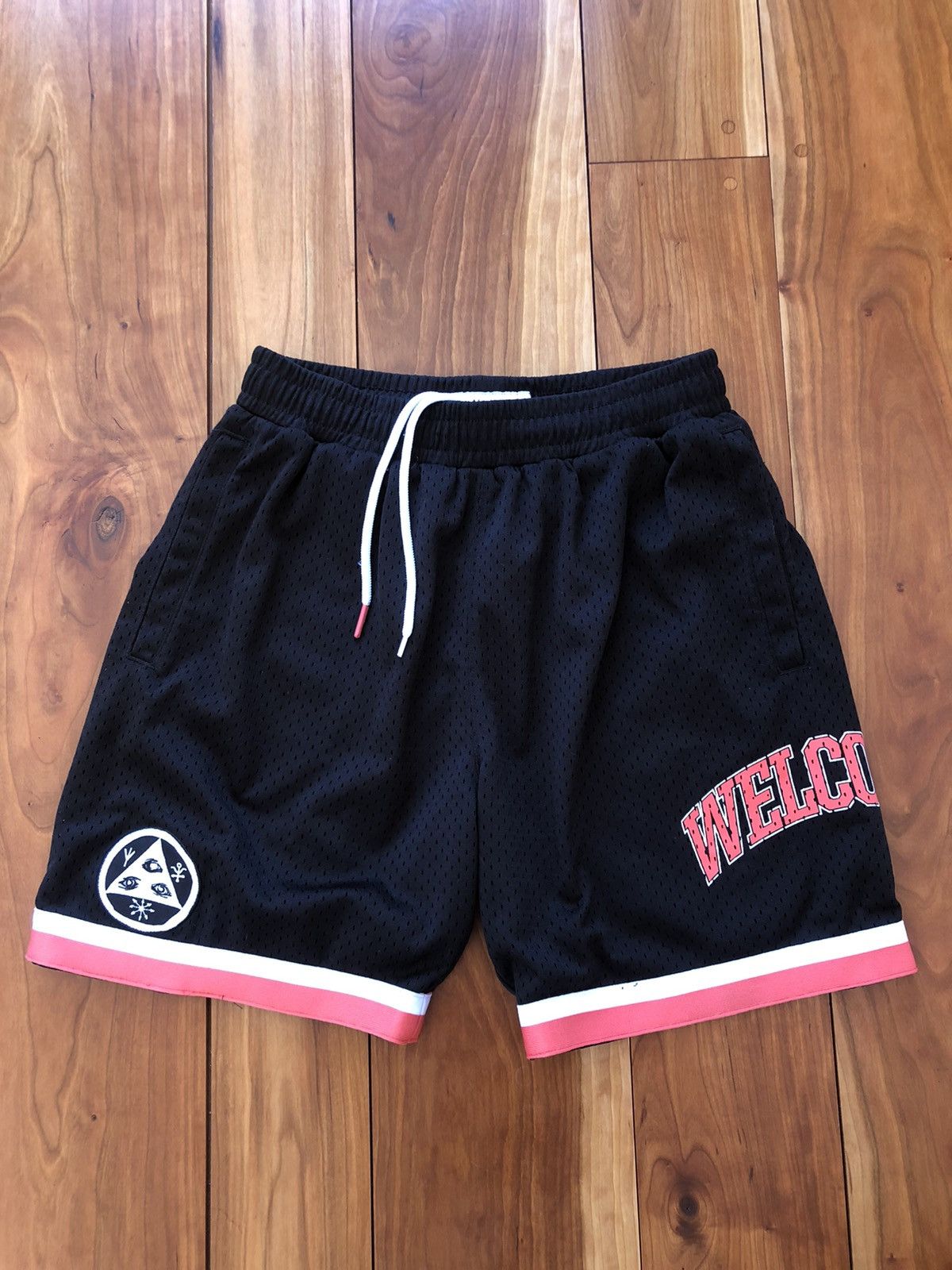 Welcome Skateboards Welcome Embroidered Shorts College Logo | Grailed