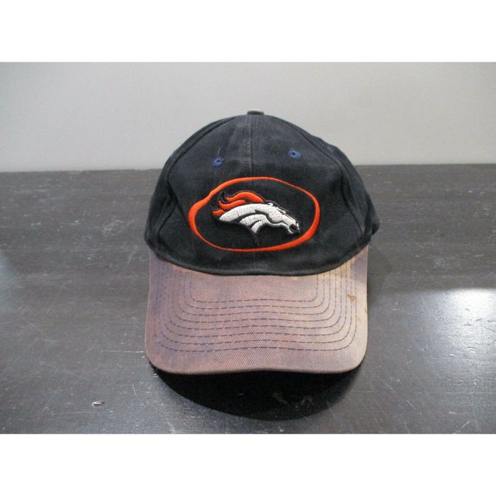 NFL VINTAGE Denver Broncos Hat Cap Snap Back Black Orange NFL Football ...