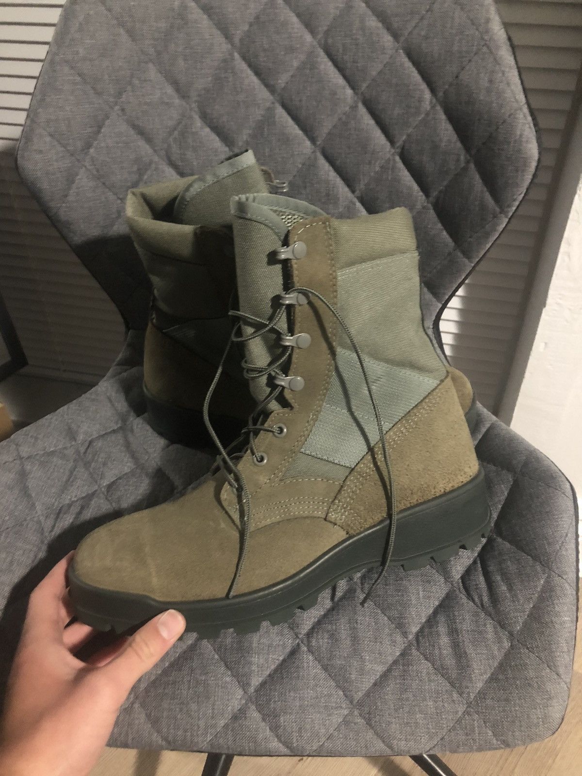 Military × Vibram Olive Vibram outsole military boots | Grailed
