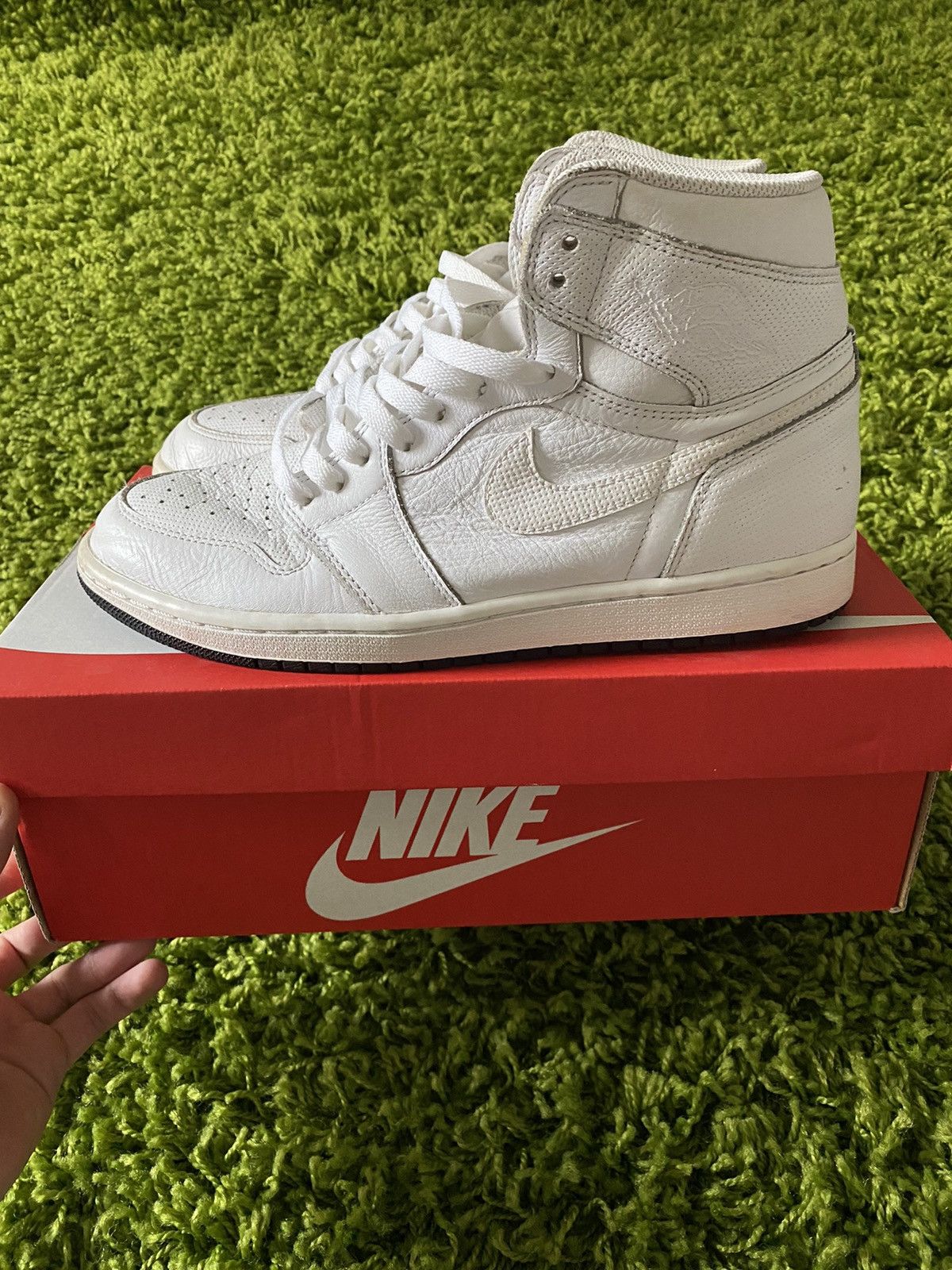 Nike Air Jordan 1 Retro High OG White Perforated 2017 | Grailed