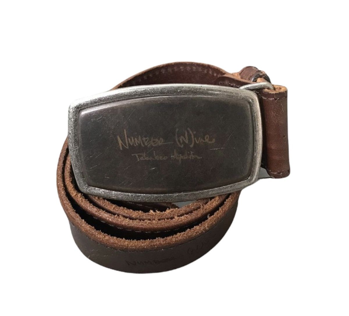 Vintage VINTAGE NUMBER NINE TAKAHIROMIYASHITA LEATHER BELT | Grailed