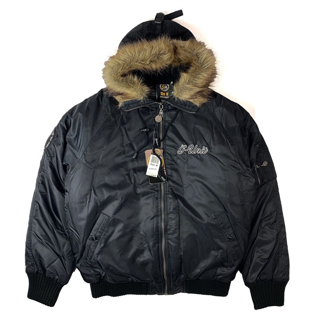 50 Cent × G-Unit × Vintage G-UNIT RARE PUFFER BOMBER JACKET 50 CENT ...