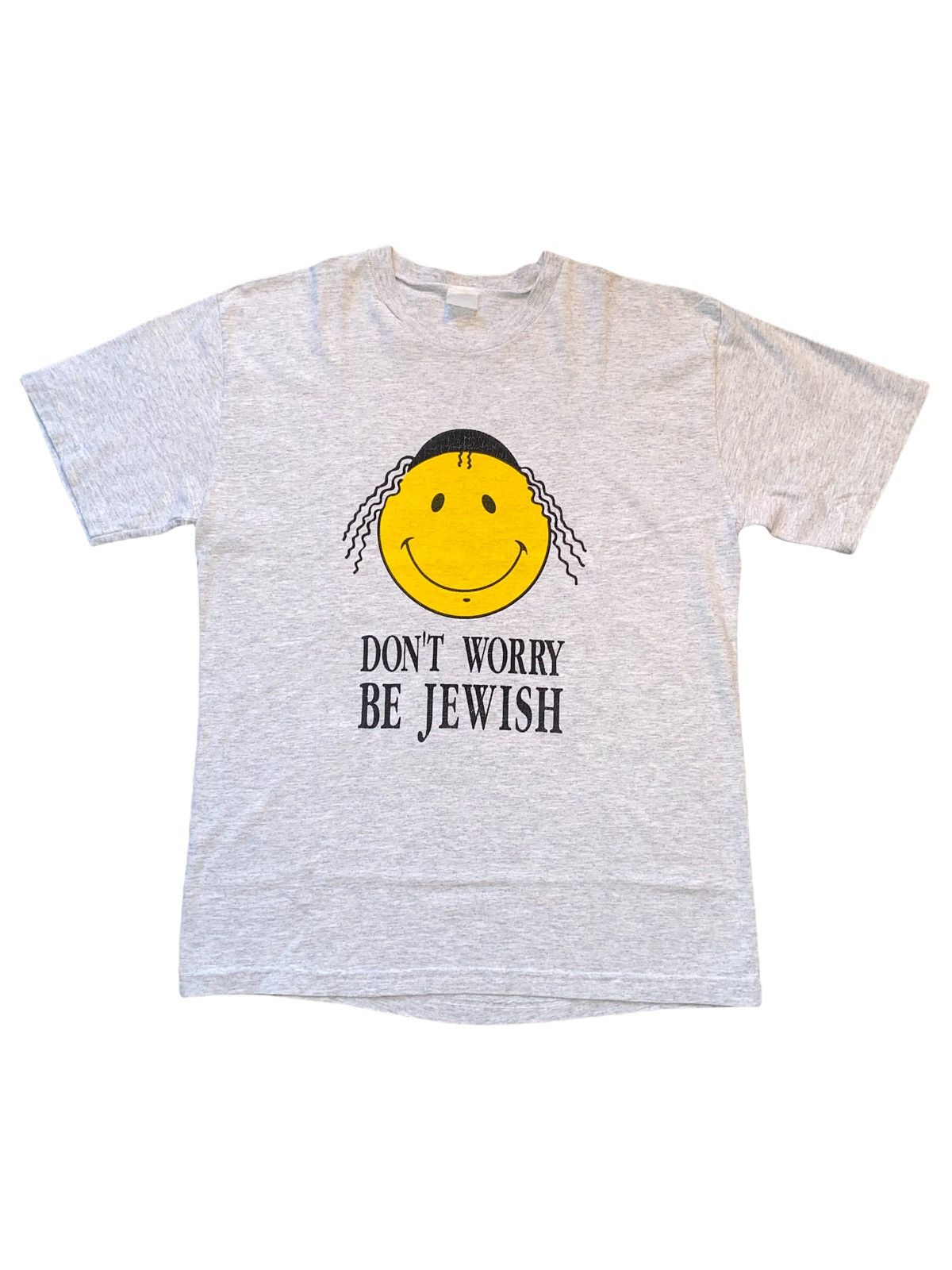 Vintage Don’t Worry Be Jewish Smiley Face Vintage Tee 90s | Grailed