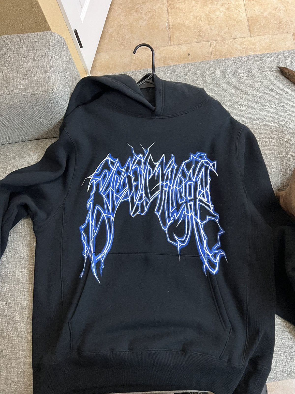 Revenge Revenge Lightning Hoodie Black | Grailed