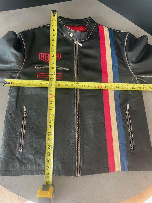 Tag Heuer Dakota x Tag Heuer Black Leather Jacket XXL (fits XL) EUC ...