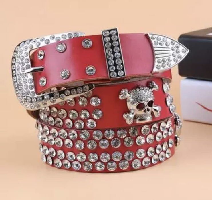 Vintage Japanese style vintage iced out punk belt | Grailed