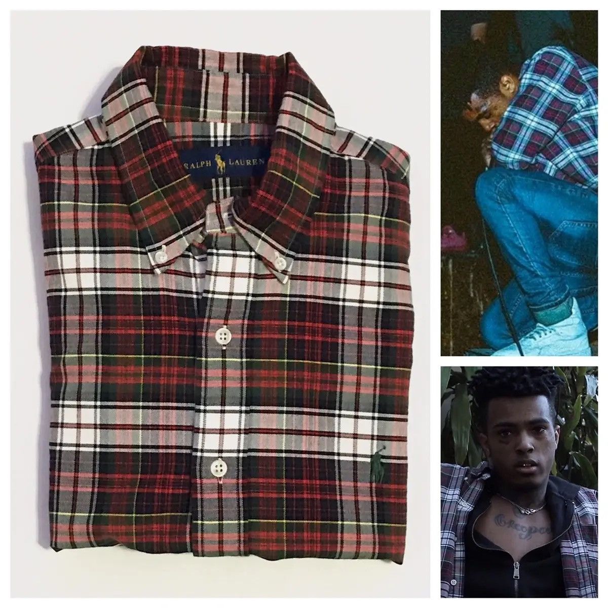Polo Ralph Lauren Vintage Polo Flannel Xxxtentacion Grailed