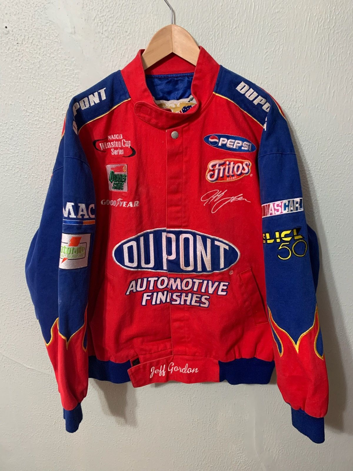 Jh Design × Racing × Vintage Vintage Jeff Gordon DuPont Racing Jacket ...