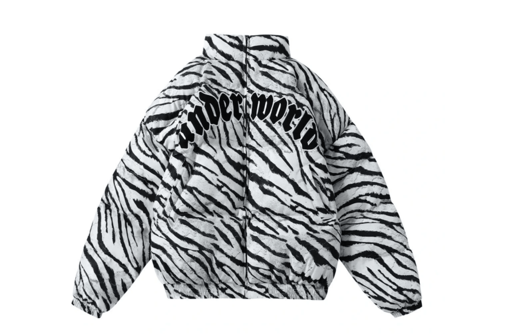 Japanese Brand × Vintage Underworld Tiger Striper Puffer Jacket | Grailed
