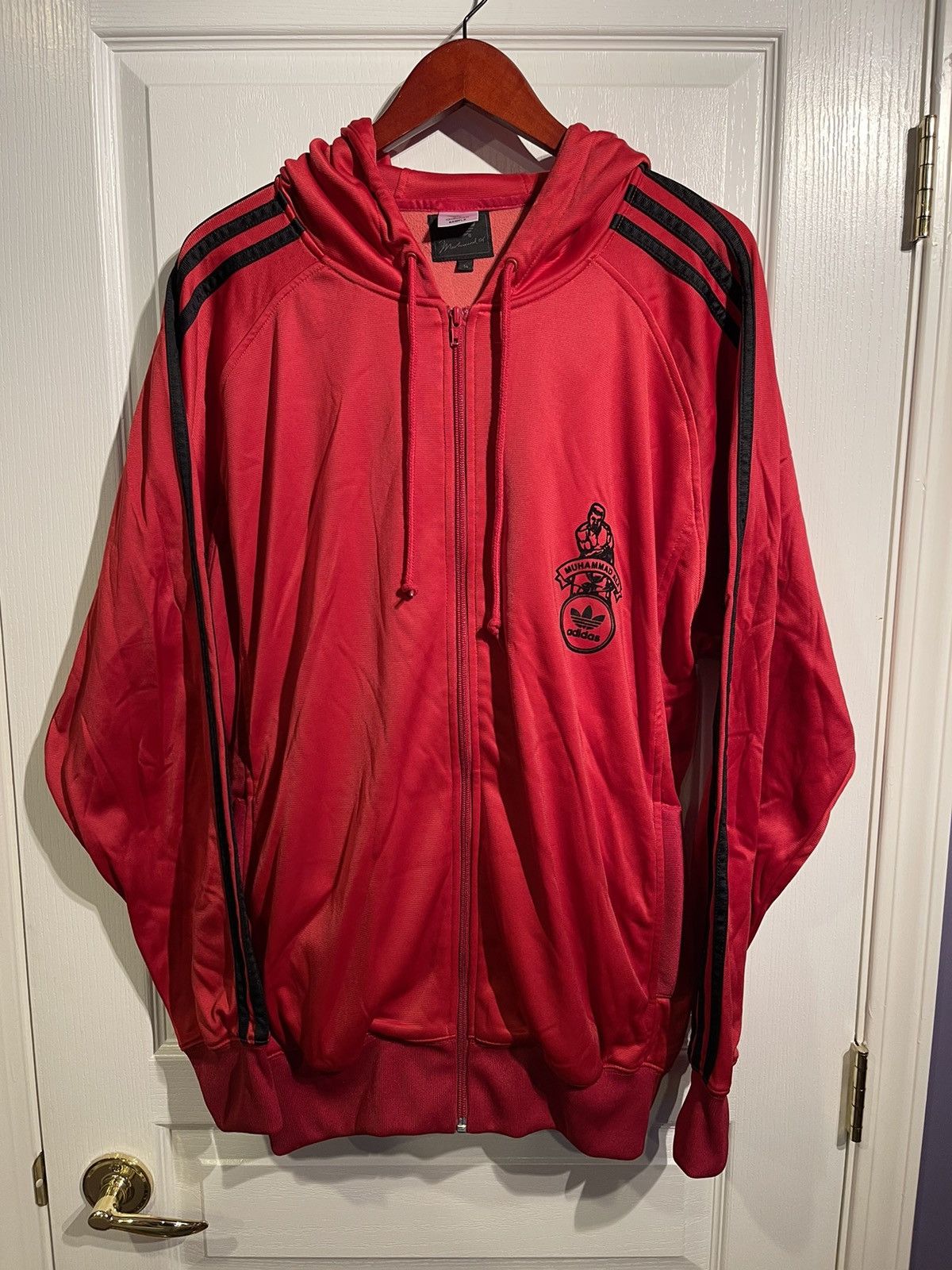 Adidas *Rare Sample* Adidas Muhammad Ali hooded track jacket | Grailed