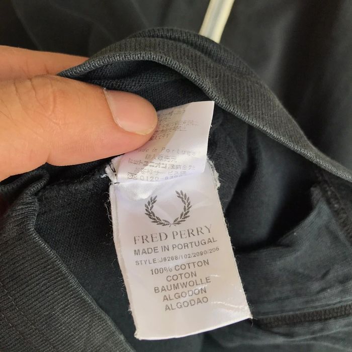 Vintage Vintage Fred Perry Zipper Black Sunfaded Sweater | Grailed