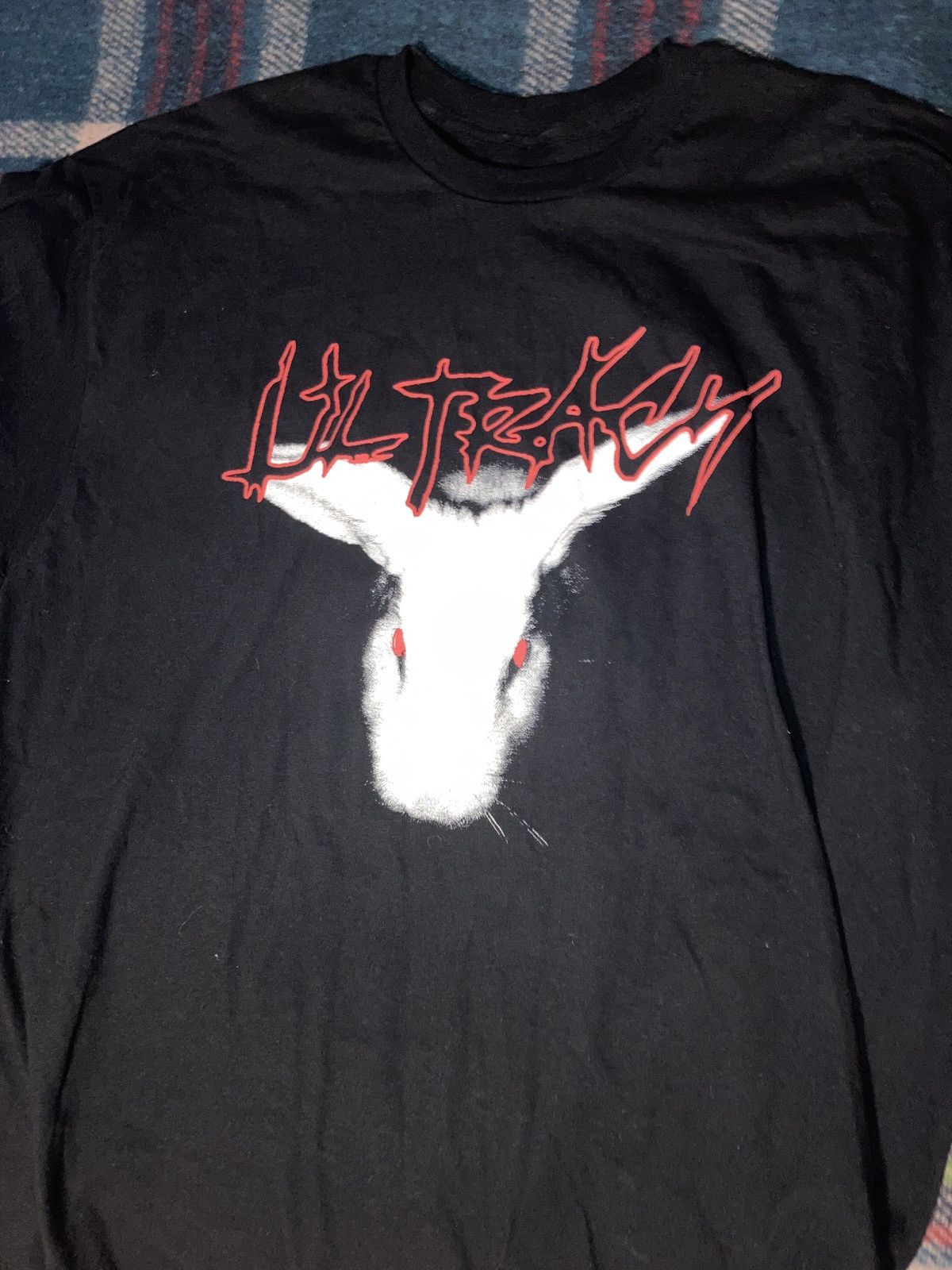 GOTHBOICLIQUE Lil Tracy Tour Bunny T Shirt Black XXL | Grailed