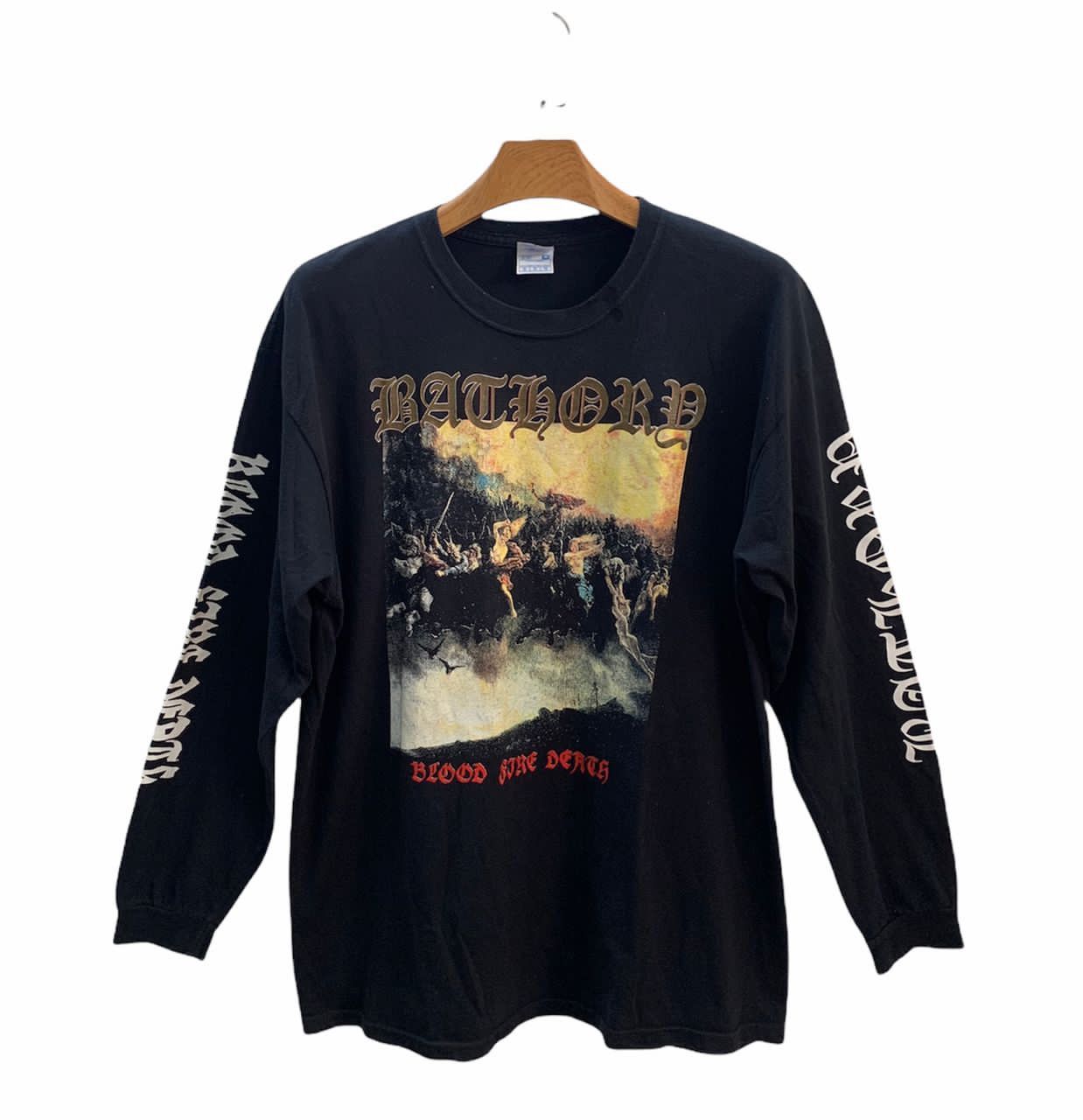 Band Tees × Vintage BATHORY Vintage Early 2000s Blood Fire Death Tees ...