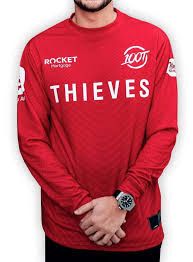 100 Thieves 100t Thieves Red Long Sleeve 2020 Jersey | Grailed