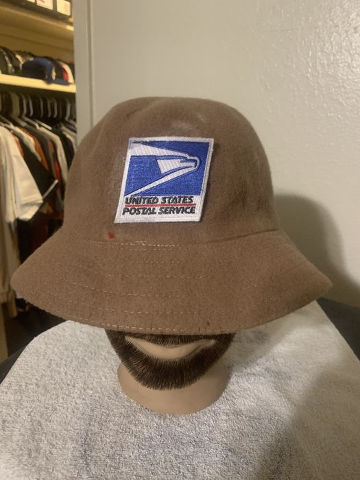 Anti Social Social Club Vintage Usps mailman “tan” bucket hat 90s size ...