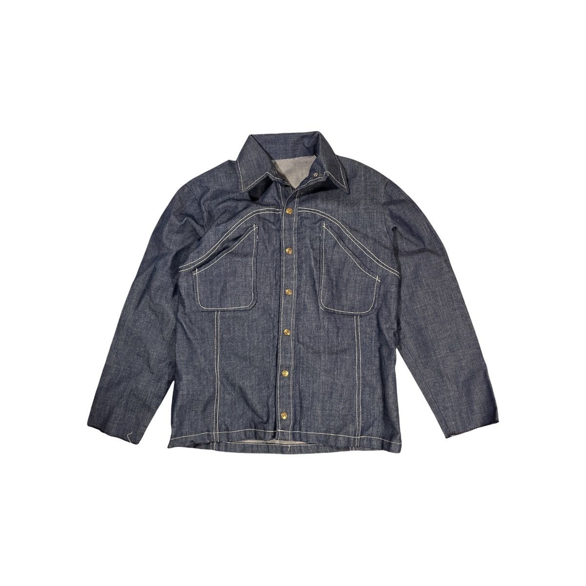 Vintage 60s/70s Denim Snap Jacket | Grailed
