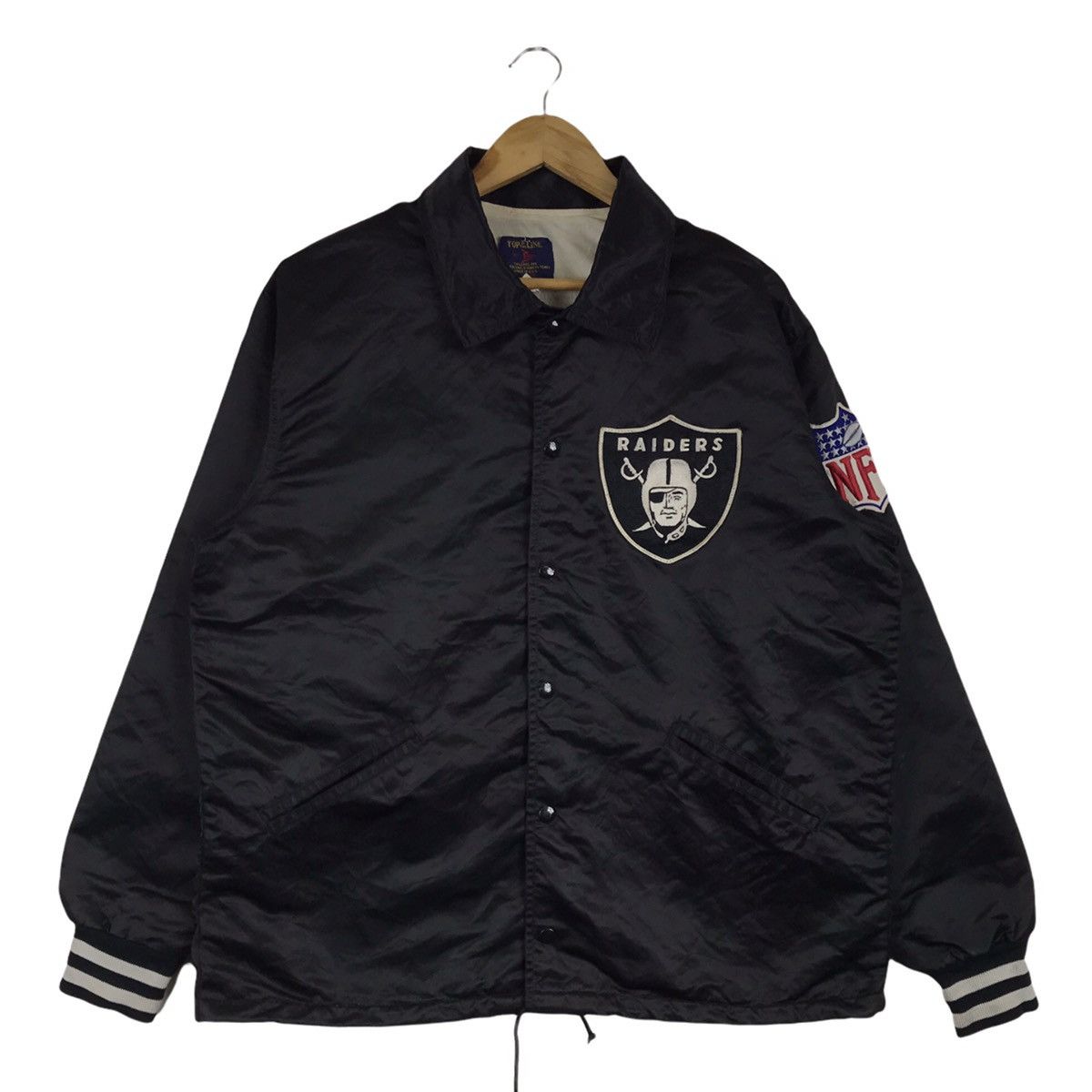 NFL × Vintage Vintage 90s Raiders NFL Los Angeles Team Parka Coach ...