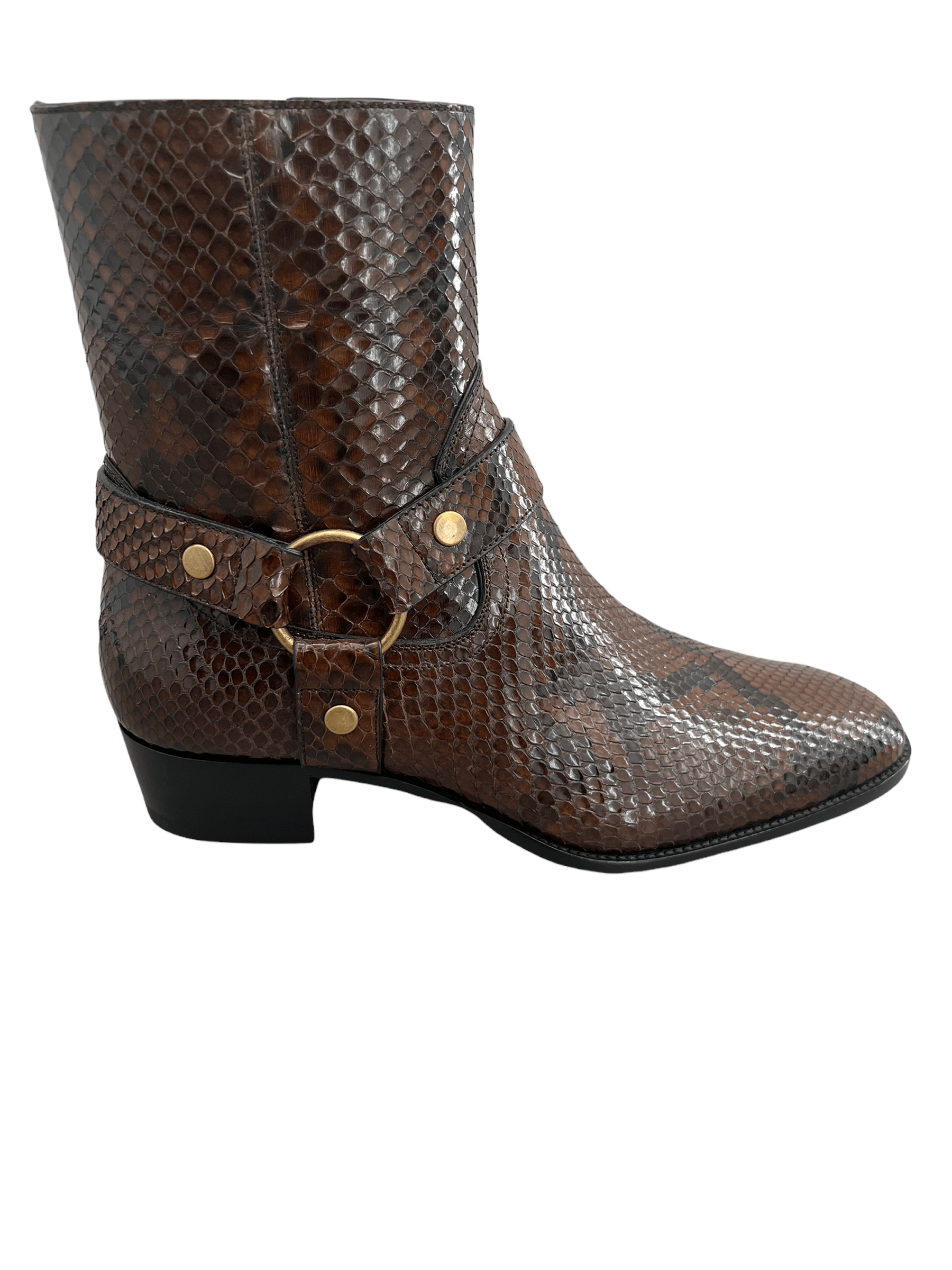 Saint Laurent Paris Saint Laurent Python Harness Boots | Grailed