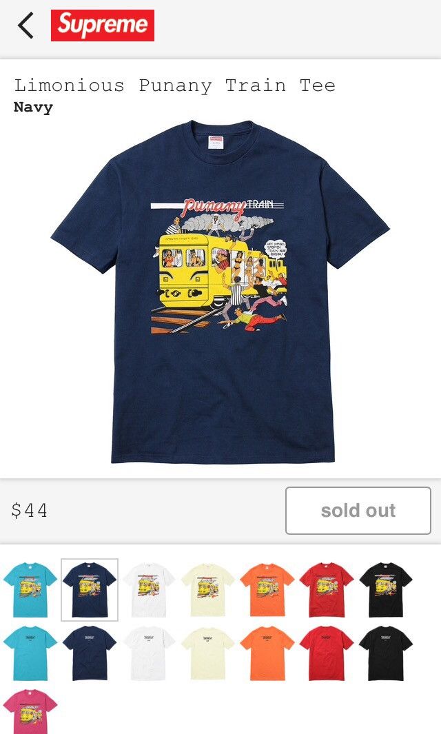 Supreme Limonious Punany Train Tee | Grailed