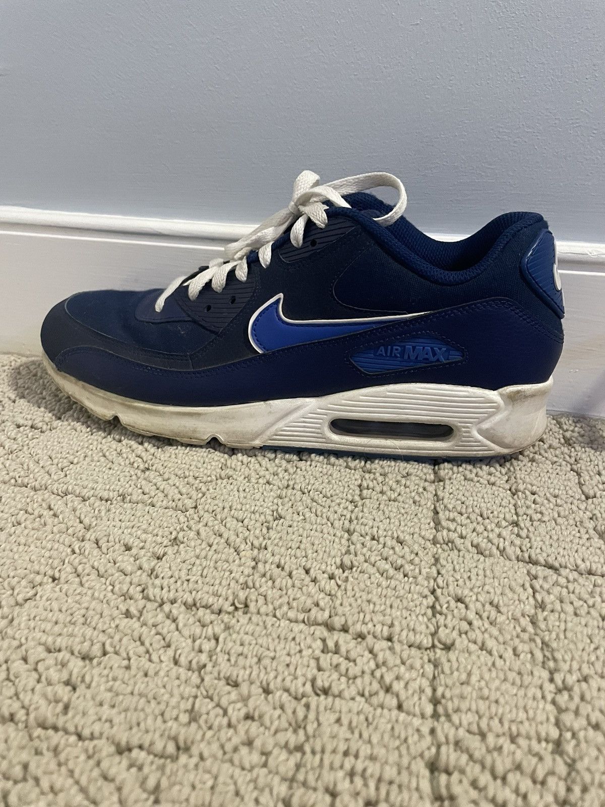 Nike × Vintage Air Max 90 Essential Blue Void | Grailed