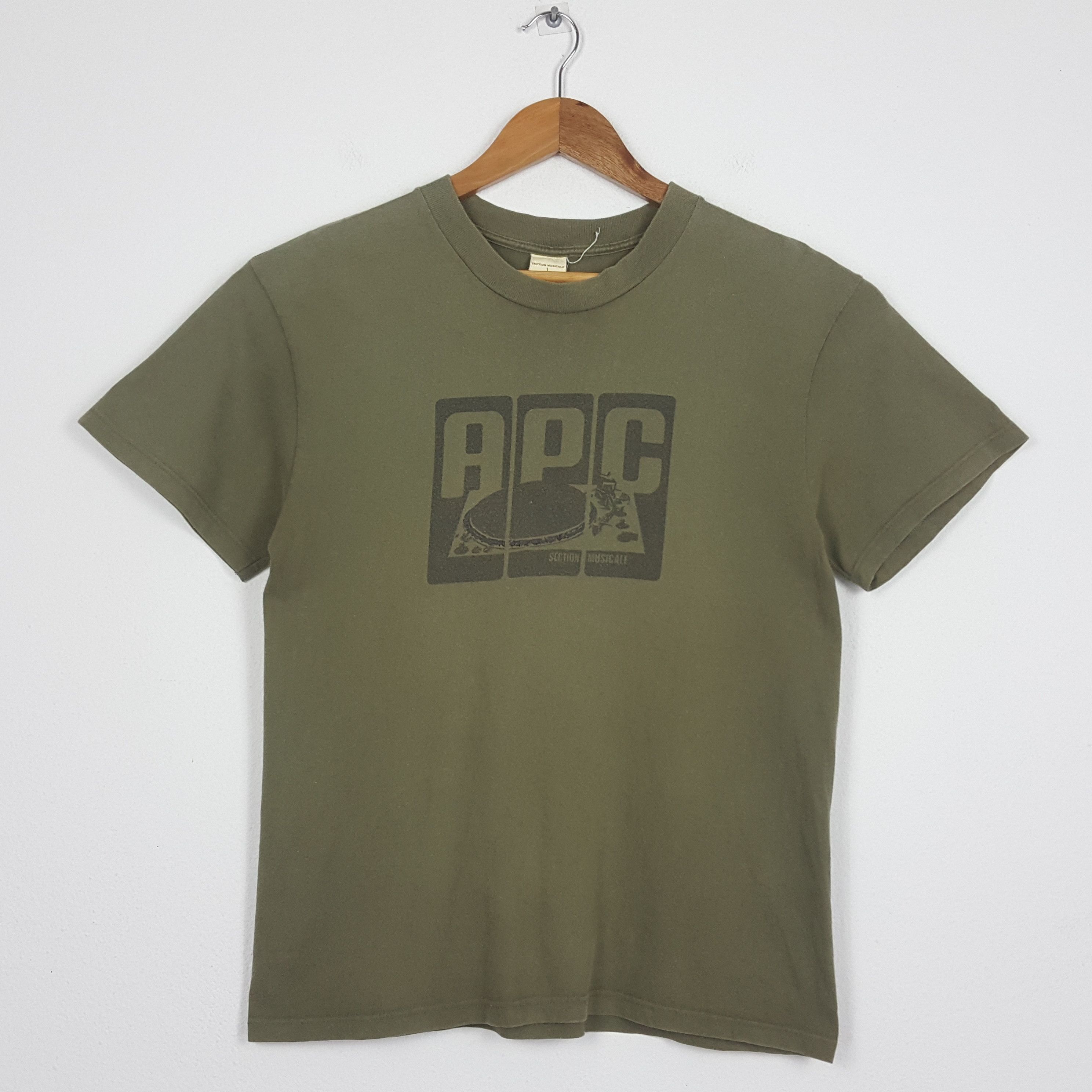 A.P.C. Vintage A.P.C logo design t-shirt made in France | Grailed