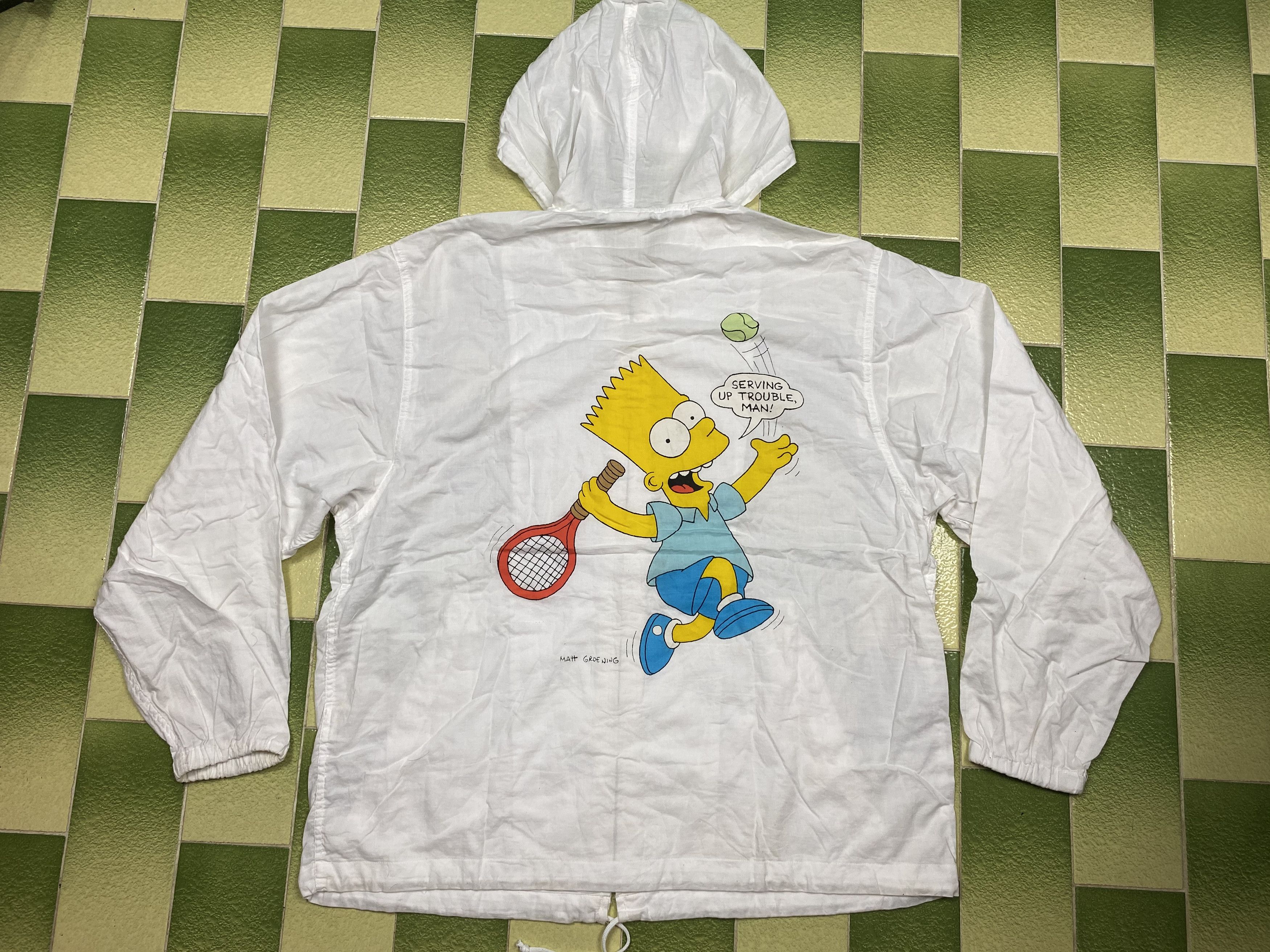 Vintage Vintage 1994 Bart Simpson Hoodie Light Jacket Full Zip | Grailed