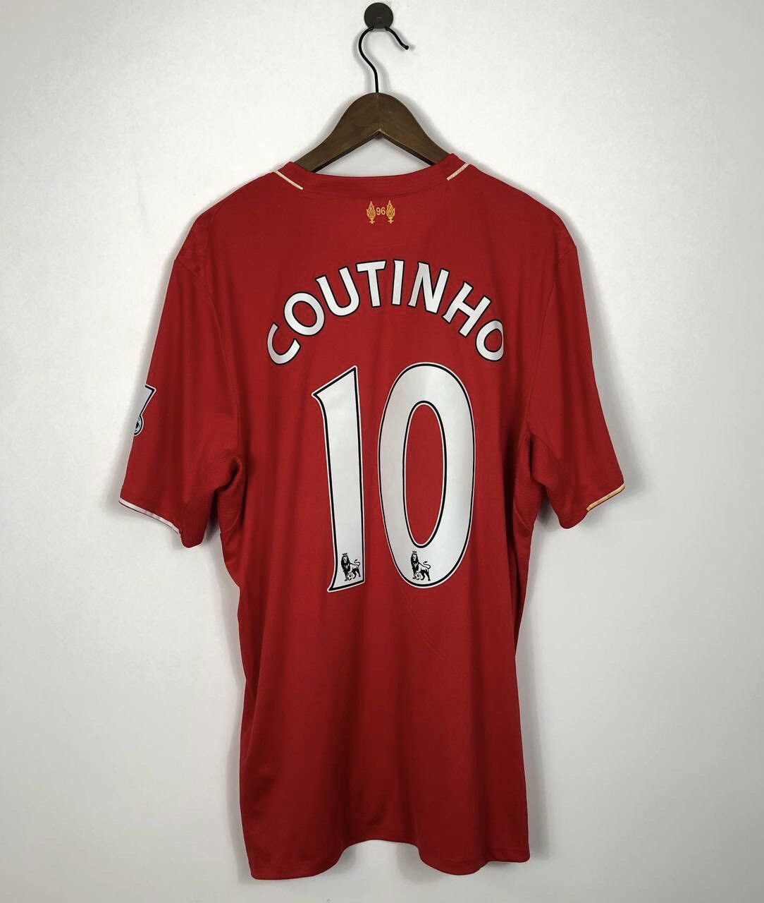 New Balance Liverpool FC #10 Coutinho New Balance Home Soccer Jersey ...