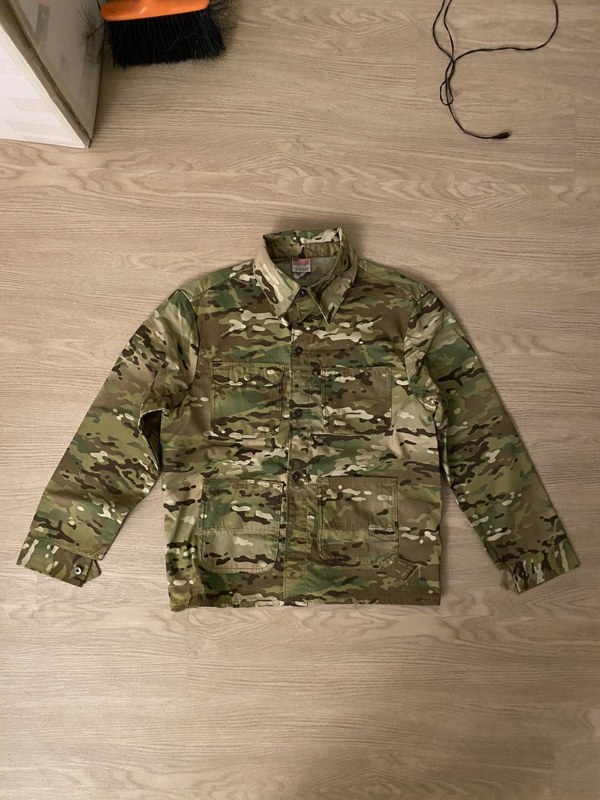 Pointer Pointer X Mark McNairy made in USA camouflage chore jacket L | Grailed