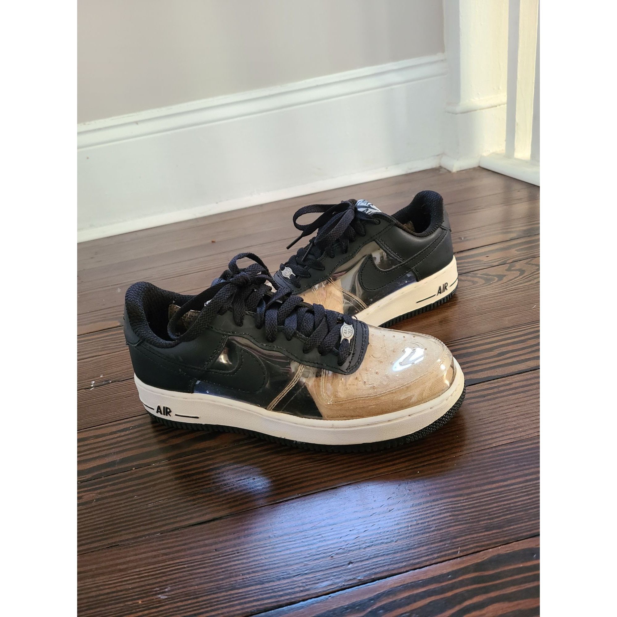Nike Nike Air Force 1 Transparent Black Low | Grailed