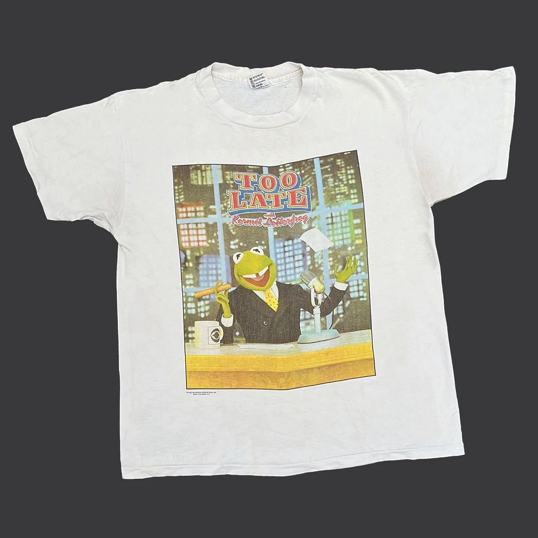 Anvil × Made In Usa × Vintage Kermit Letterman 90s Late Show Muppets ...