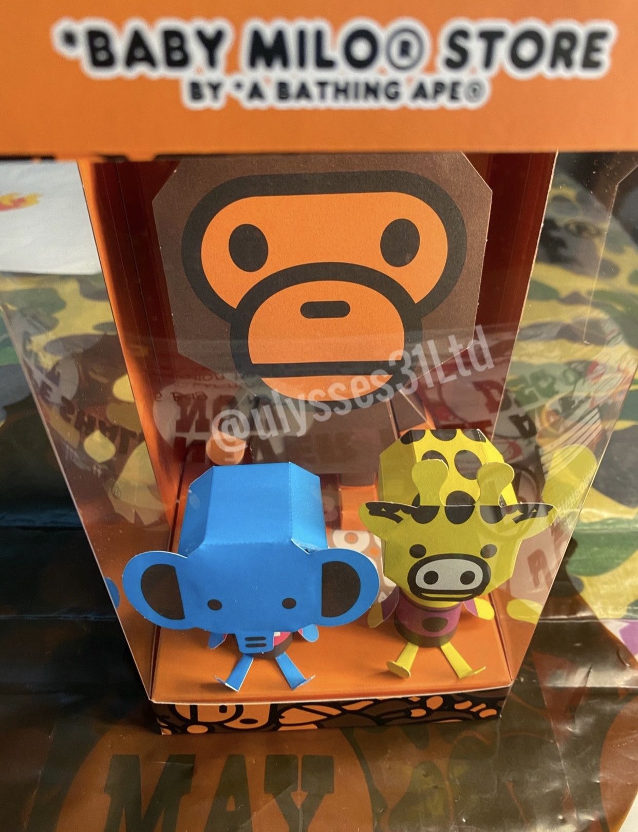 Bape Bape Baby Milo Paper Craft Toy Set | Grailed