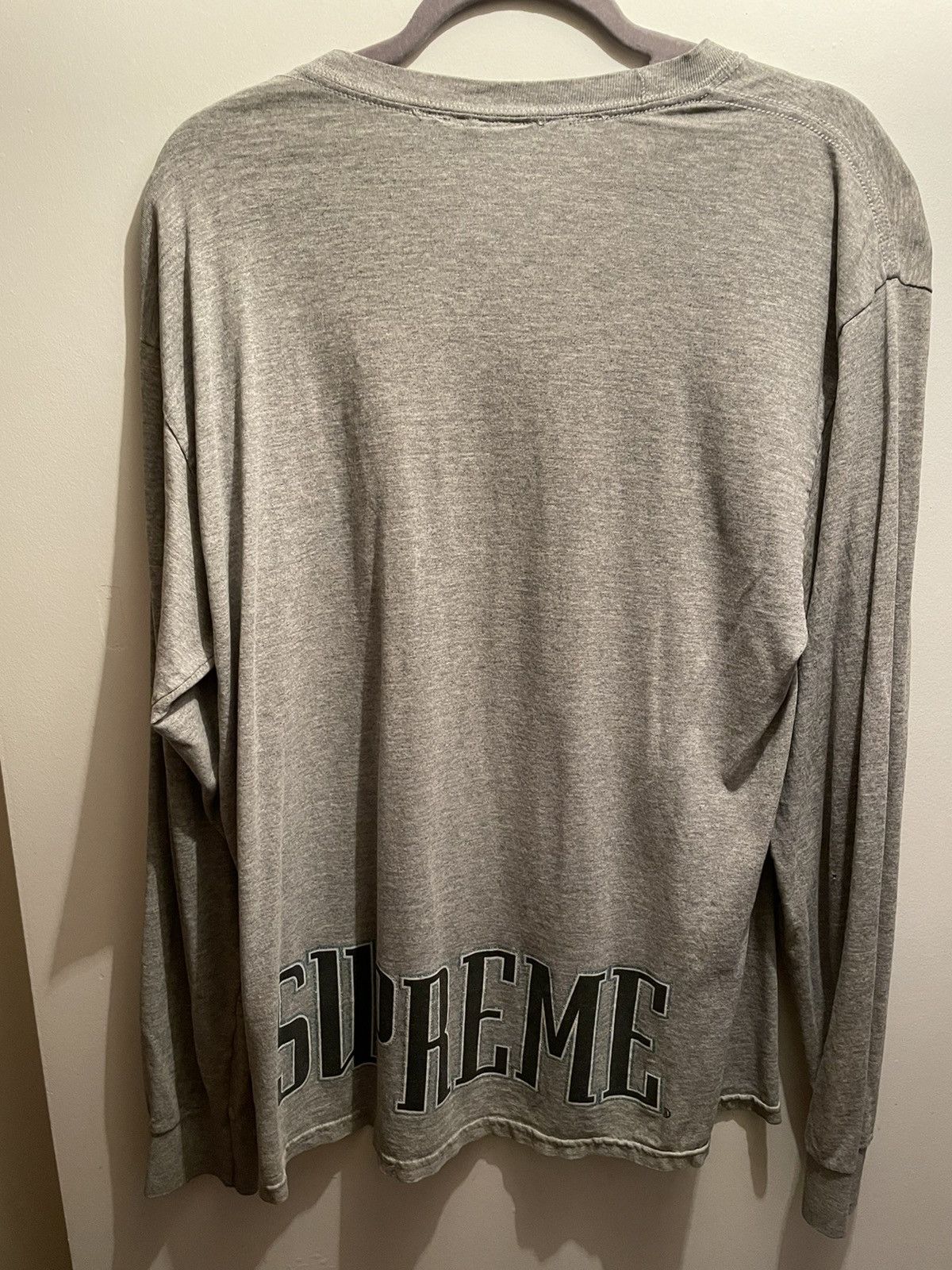 Supreme SUPREME VINTAGE LONGSLEEVE WITH BACK LOGO | Grailed