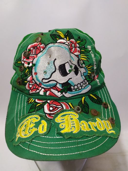 Vintage Ed Hardy Embroidery Skull Design Hats | Grailed