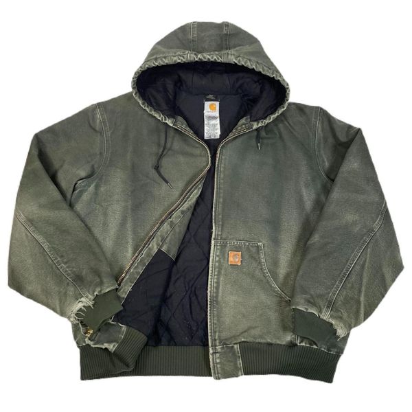 Vintage Vintage Carhartt J130 moss green work wear jacket | Grailed