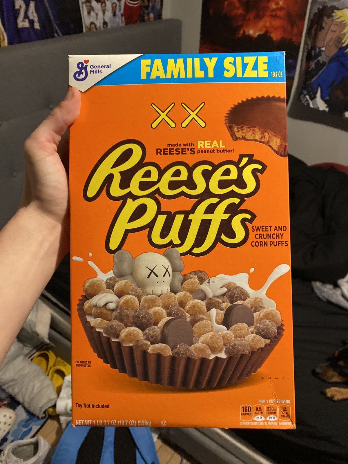 Kaws Kaws x Reese's Puffs Box | Grailed