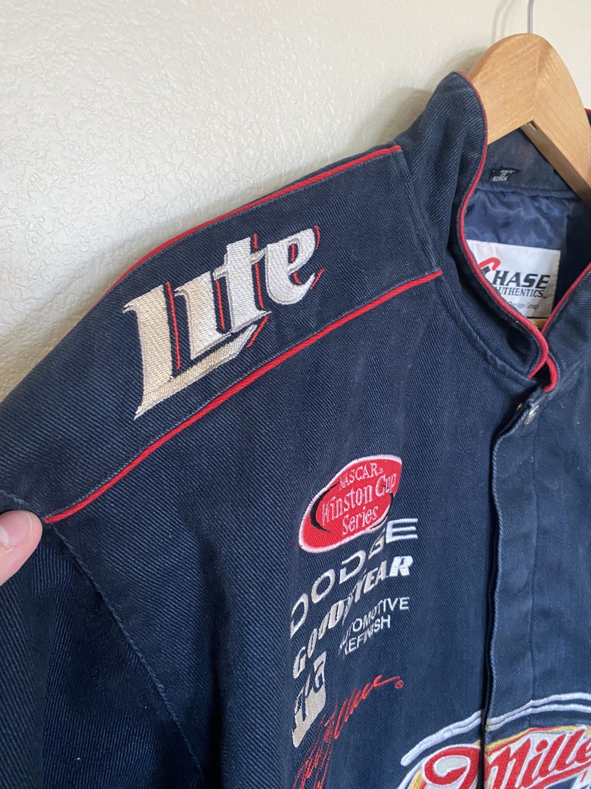 NASCAR Vintage Chase Authentics nascar Miller Lite Racing Jacket | Grailed