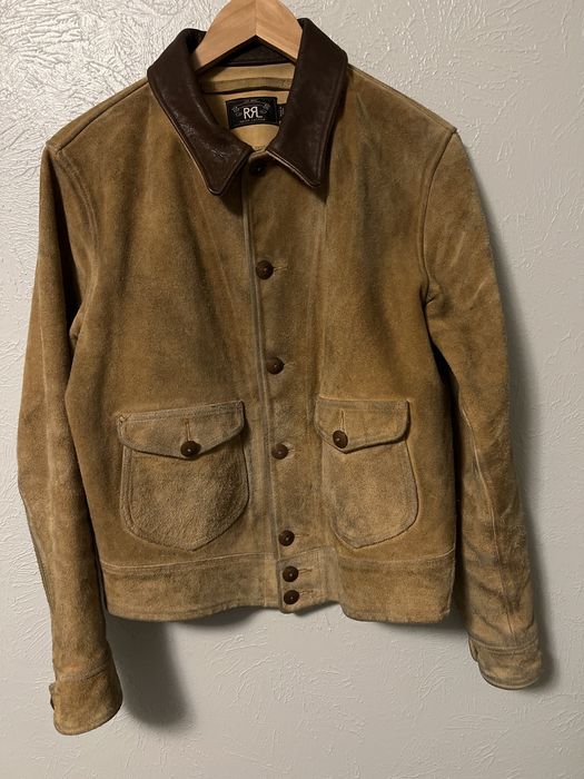 RRL Ralph Lauren RRL SUEDE ROUGHOUT Cowboy JACKET | Grailed