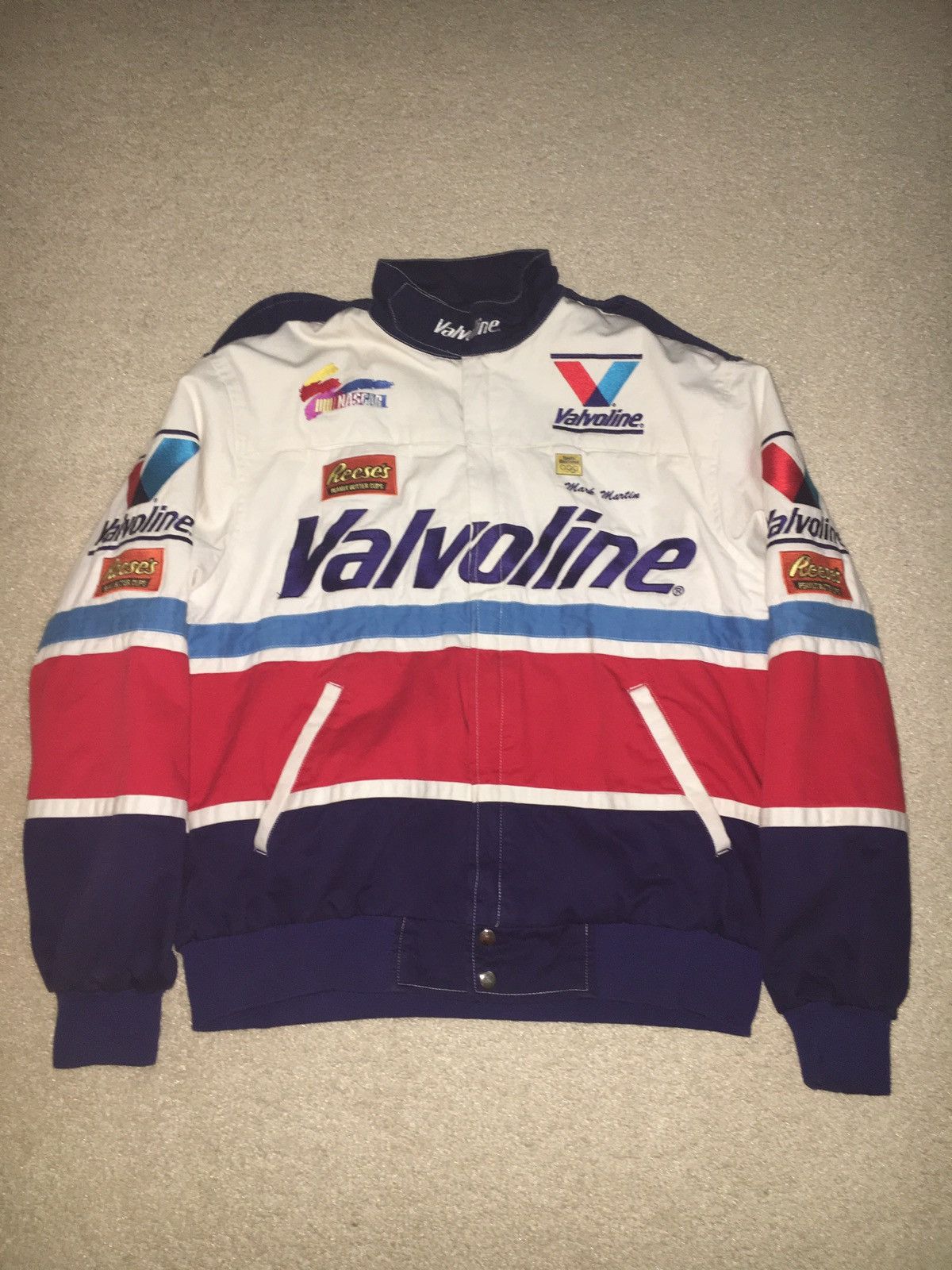 NASCAR Mark Martin Valvoline/Reese's Nascar Jacket/Bomber | Grailed