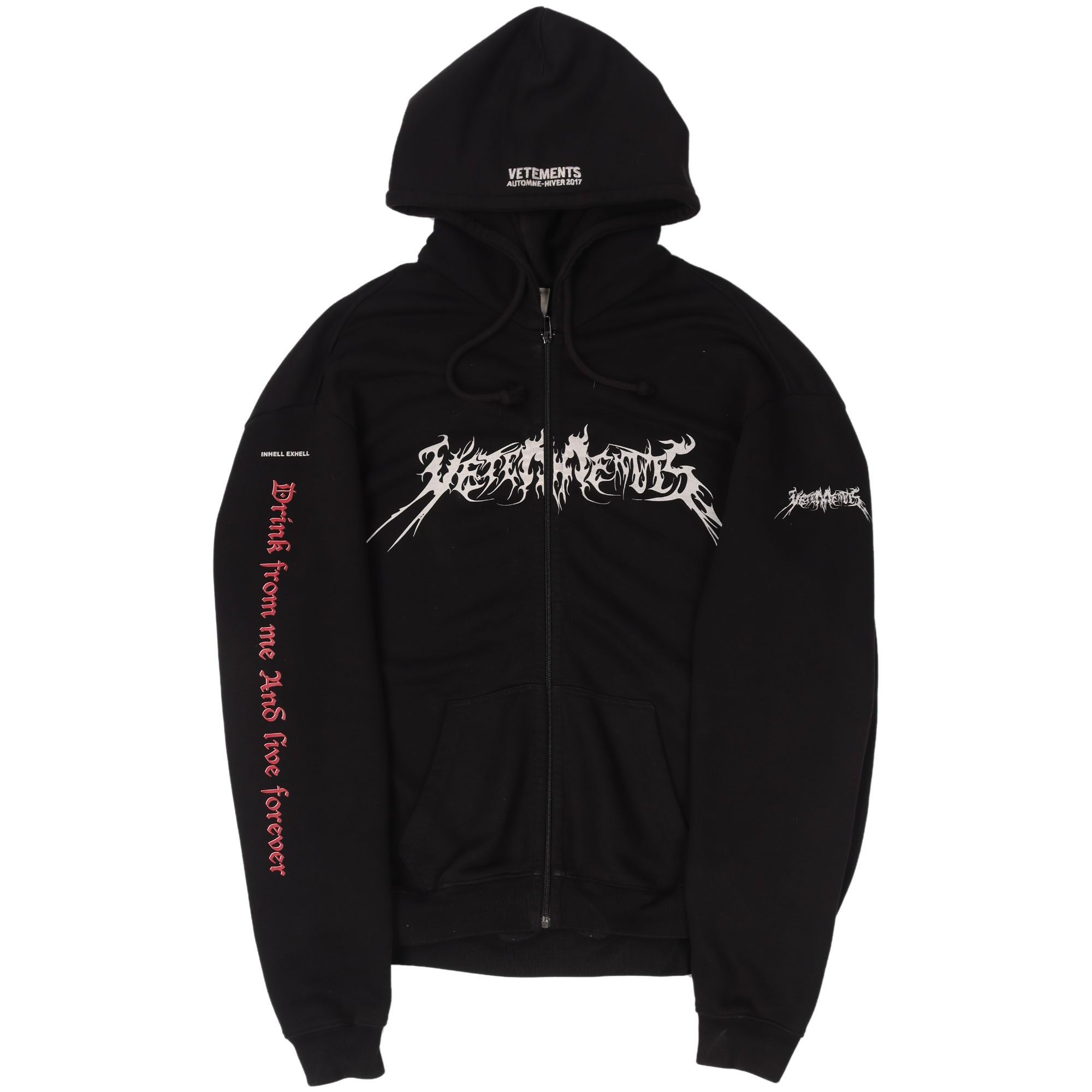 Vetements Vetements "TFD" Zip-Up Hoodie | Grailed